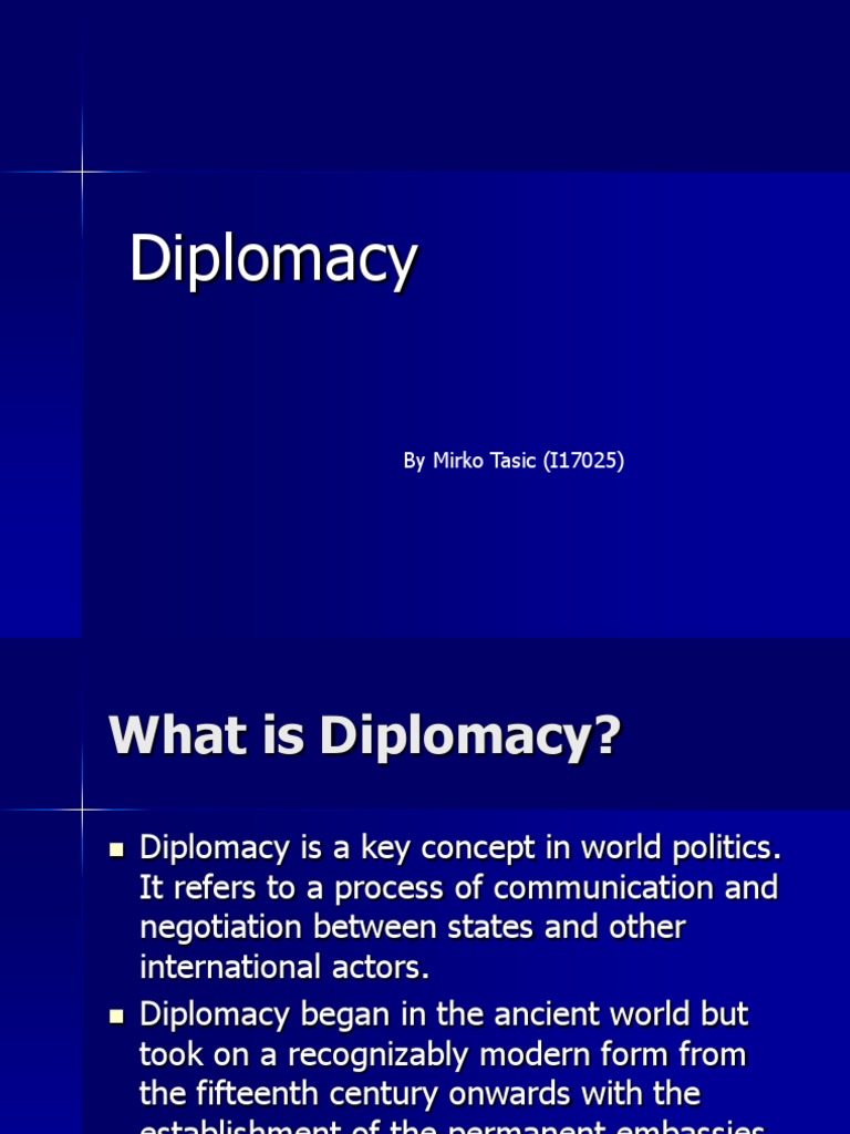 diplomacy.ppt | Diplomacy | Cold War