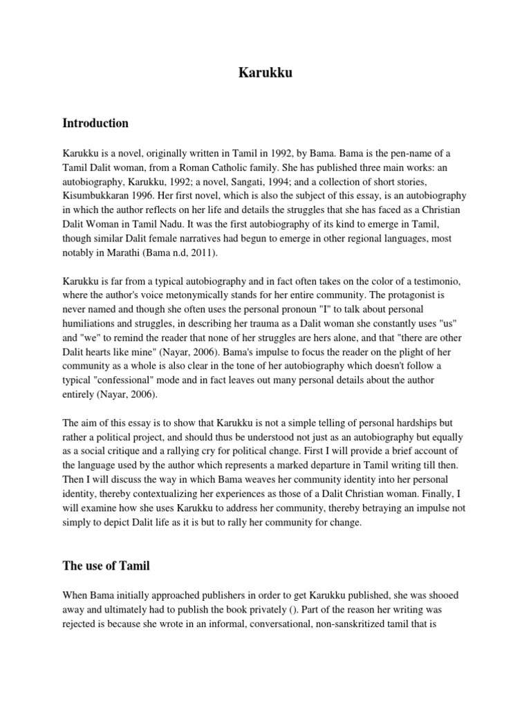 Karukku | Download Free PDF | Dalit | Society