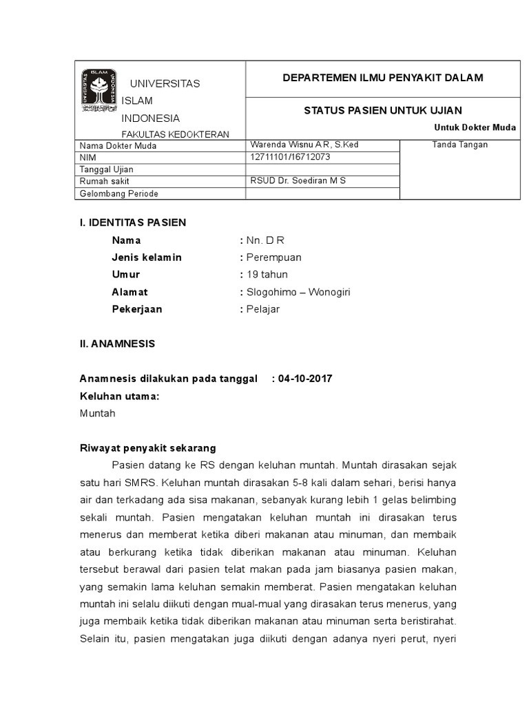 GERD - Vomitus Profuse | PDF