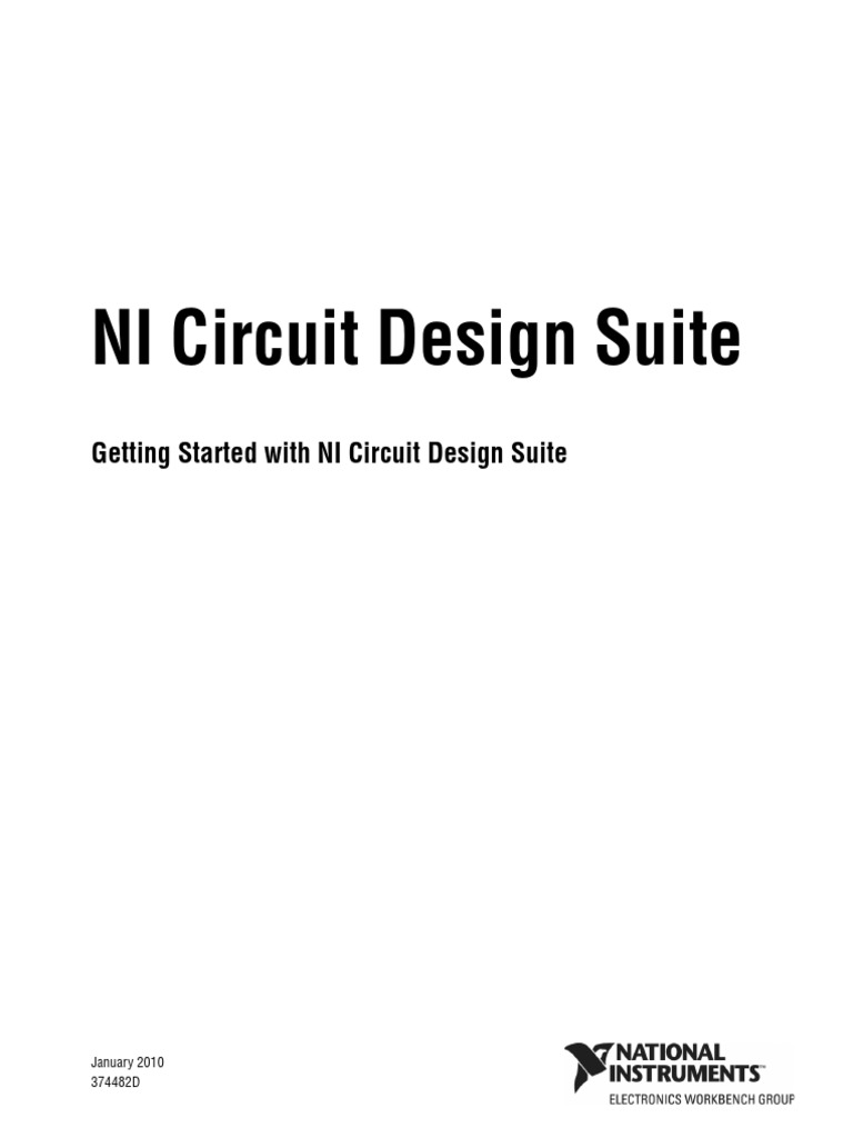 Getting Started With NI Circuit Design Suite | PDF | Electronic Design ...