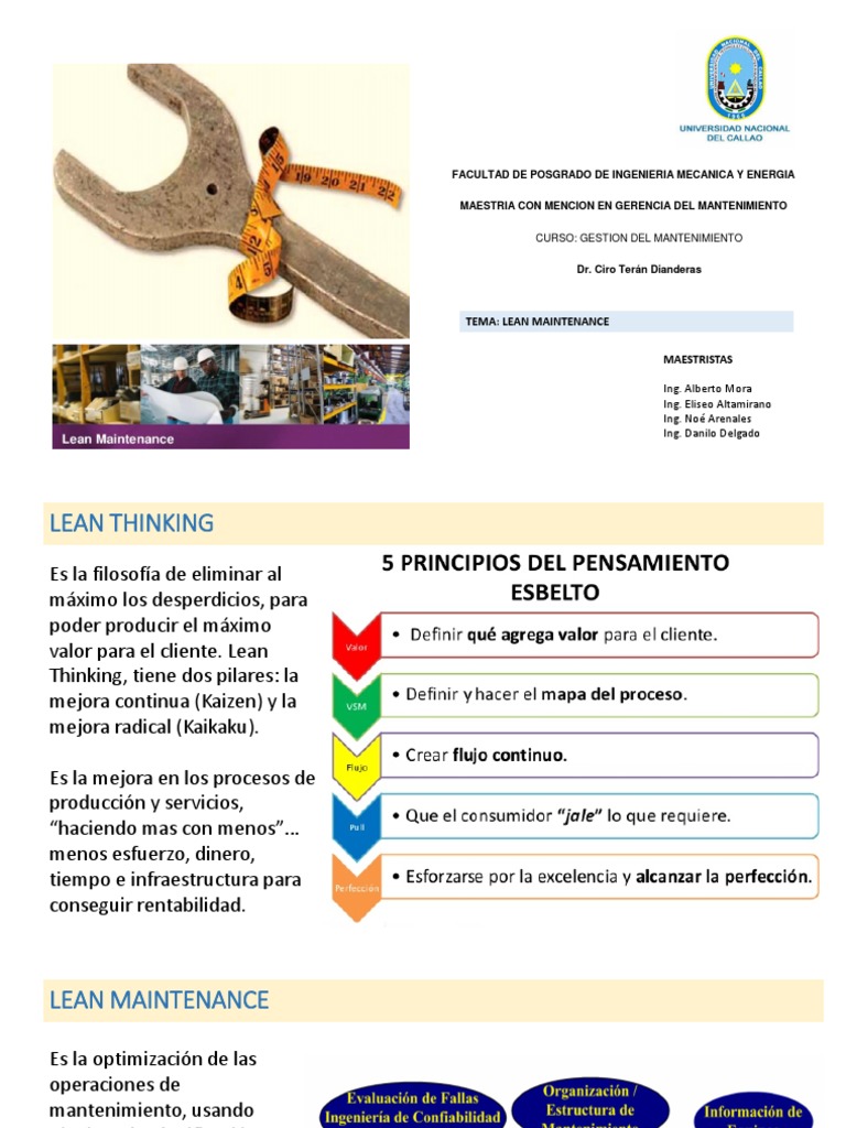 Lean Maintenance | PDF | Producción y fabricación | Business