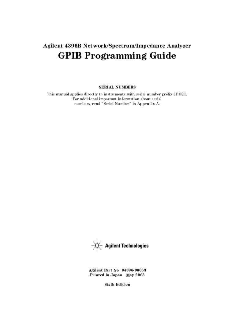 GPIB Programming Guide | PDF | Computing | Computer Engineering