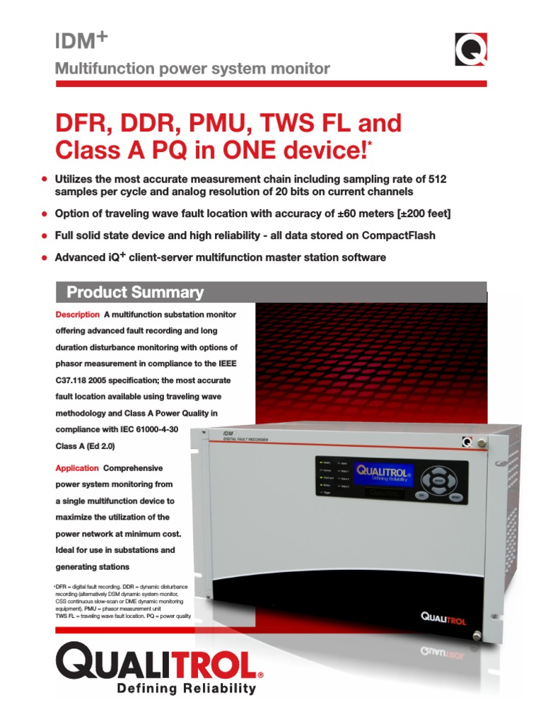 DFR, DDR, Pmu, Tws FL and Class A PQ in ONE Device!: Unrivalled ...