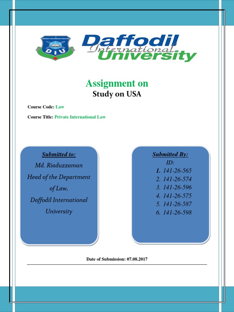 Assignment On | PDF | Separation Of Powers | United States Constitution