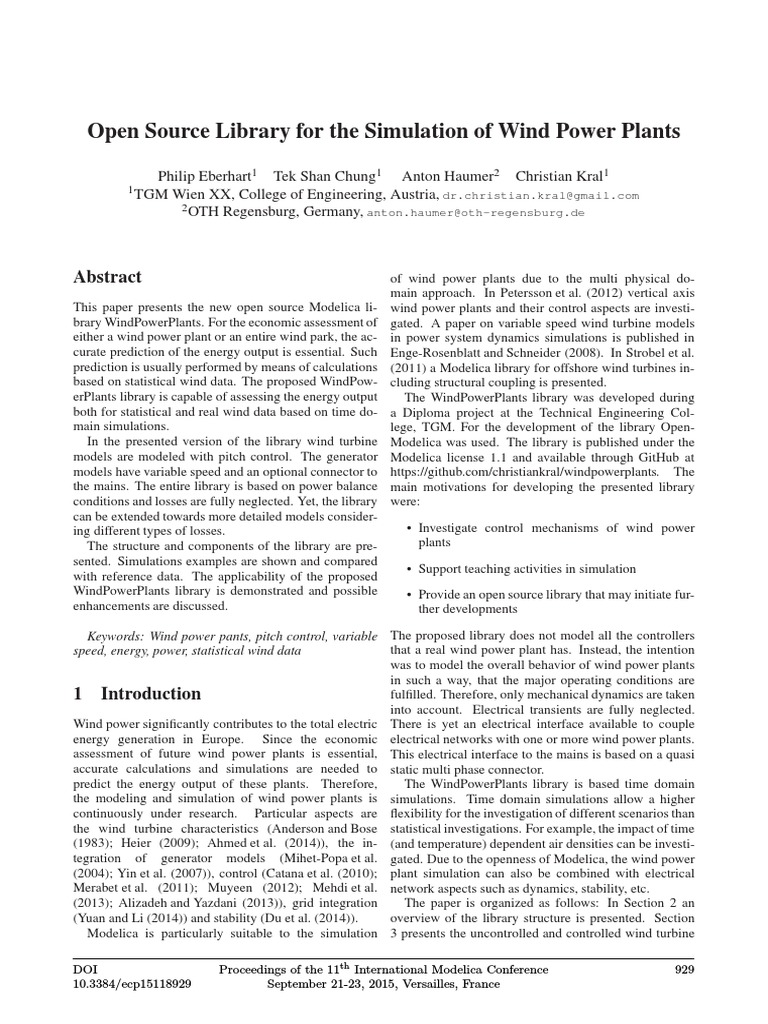 Open Source Library Pdf Wind Power Torque 