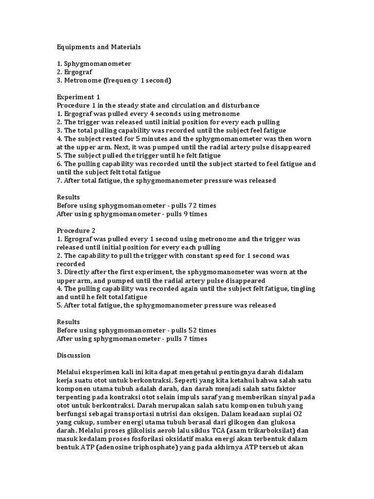 Experiment 2 - Physiology | PDF