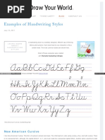 Zaner-Bloser Cursive PDF | PDF | Calligraphy | Writing