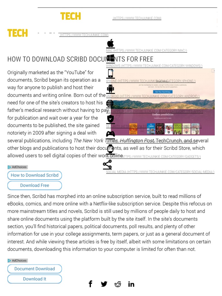 How to Bypass Scribd's Paywall and Download Documents for Free | PDF | Scribd | World Wide Web
