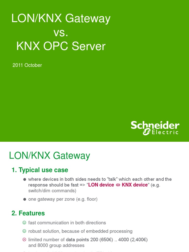 LON KNX Connections 2011 Presentation | PDF | Scada | Gateway ...