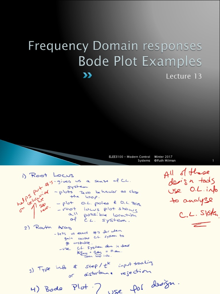 2017 Elee3100 Lectures 13 Blank Ppt Bode Plots Pdf
