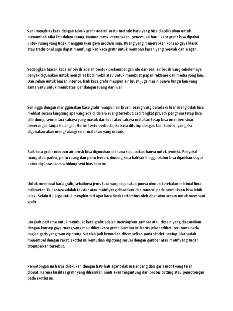 Seni Kaca Grafir | PDF