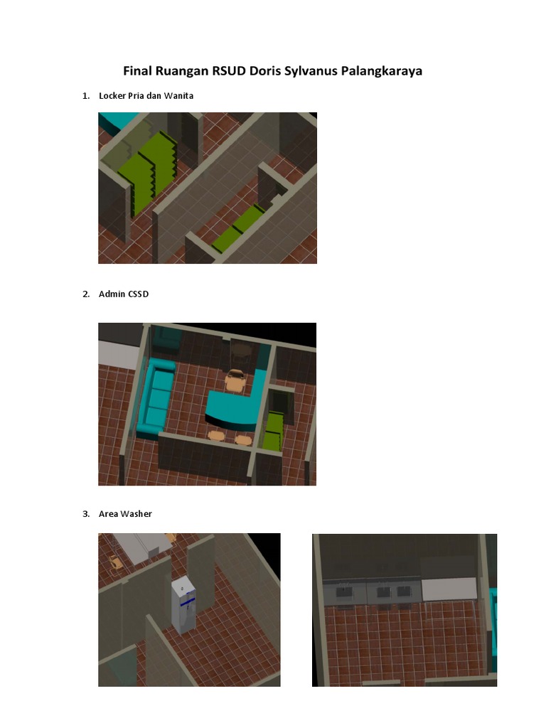 Final Ruangan RSUD Doris Sylvanus Palangkaraya: 1. Locker Pria Dan ...