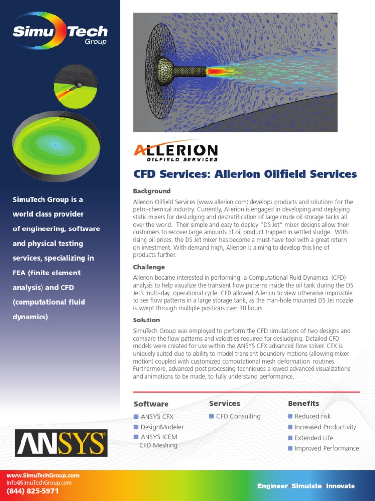 CFD Services: Allerion Oilfield Services | PDF | Computational Fluid Dynamics | Finite Element ...