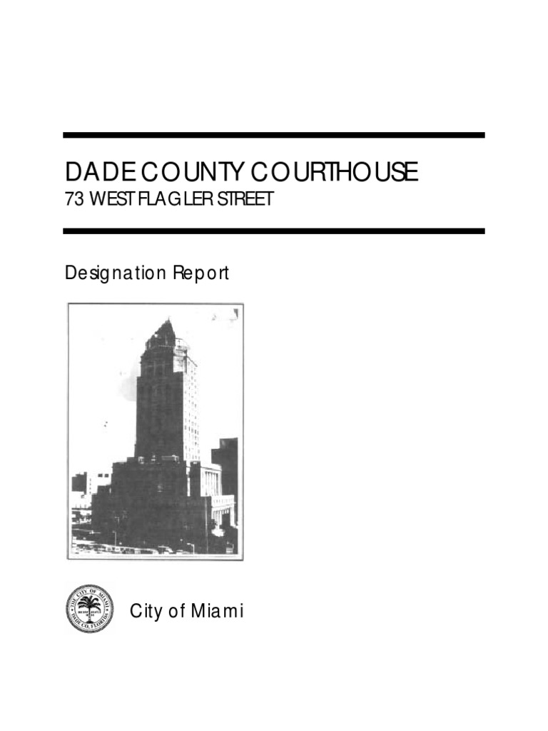 Dade County Courthouse | PDF | Window | Miami Dade County