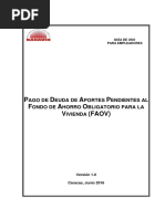Procedimiento de Aportes FAOV en Línea | PDF