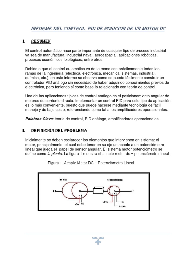 Control PID en Motores DC: Guía Práctica | PDF | Inductor ...
