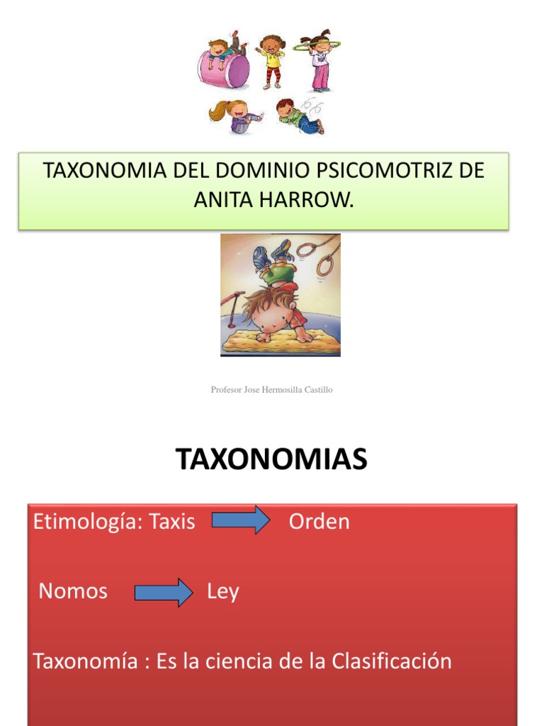 Taxonimía Del Dominio Motor. Anita Harrow | PDF | Percepción visual ...