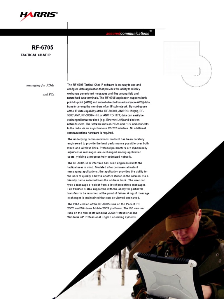 Tactical Chat Ip: Assured | PDF | Personal Digital Assistant | Computer ...