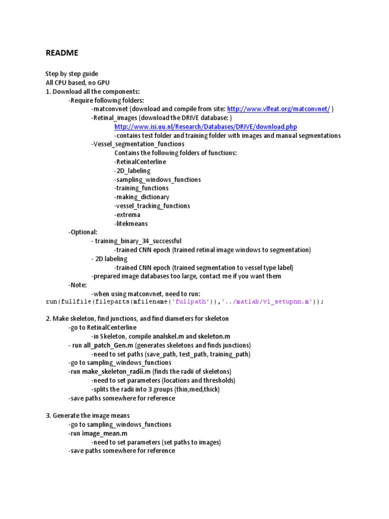 Readme PDF | PDF | Image Segmentation | Computer Programming