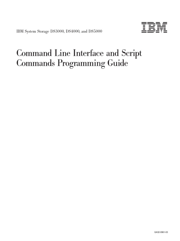 Ibm Ds3300 Command Line Scripting Pdf Information Storage Computer Data Storage