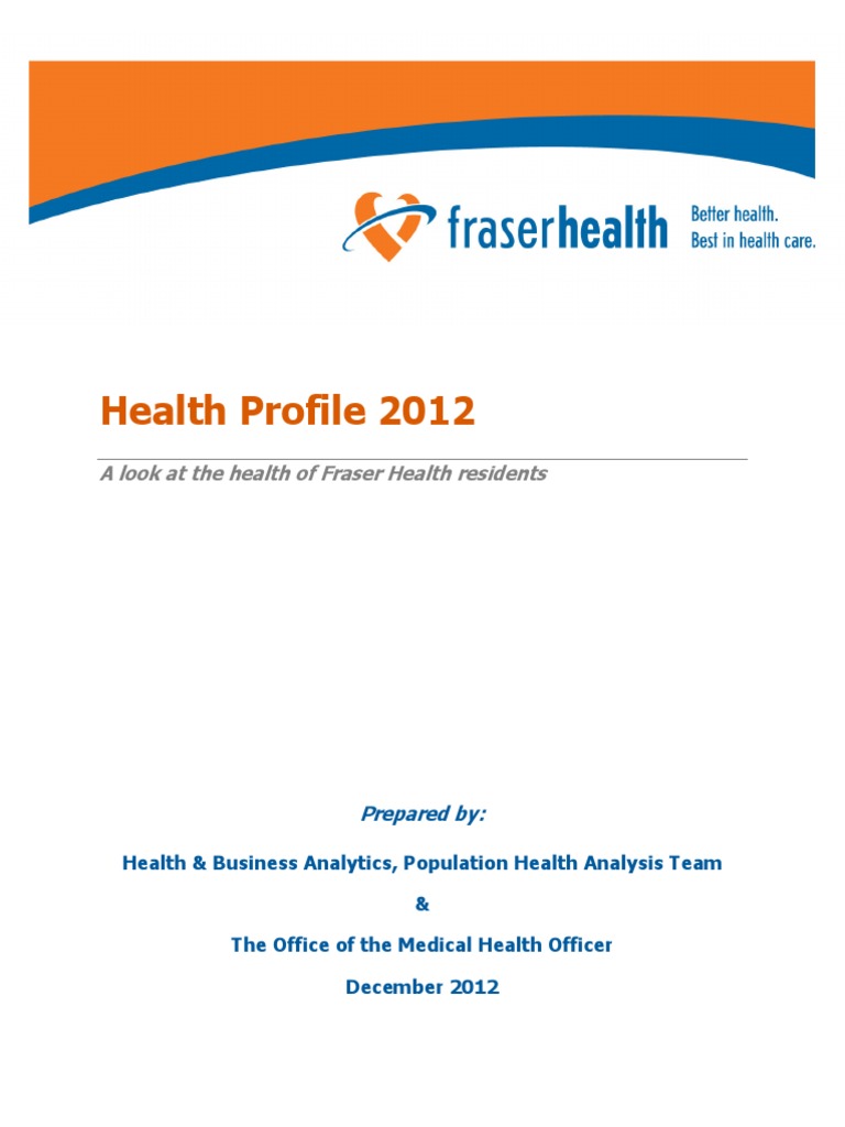 Health Profile 2012 PDF | PDF | Preventive Healthcare | First Nations