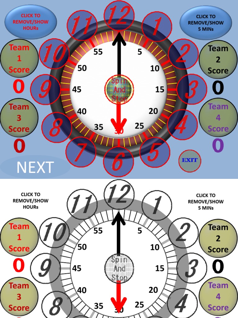 Random Clock To Learn The Time Fun Activities Games Oneonone Activities ...