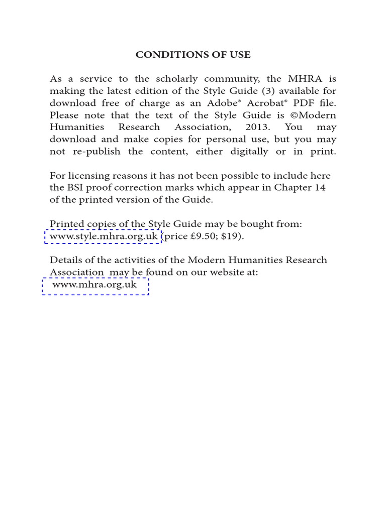 MHRA Style Guide 3rd Edn PDF | PDF | Typefaces | Letter Case