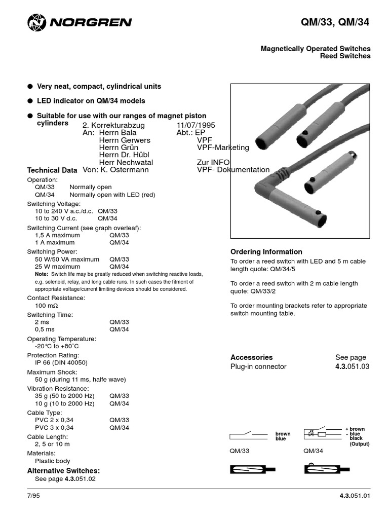 QM/33, QM/34 | PDF | Switch | Relay