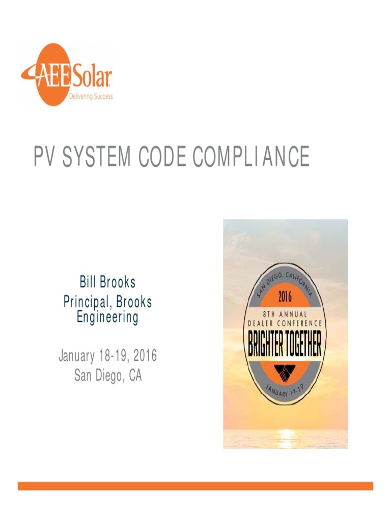 2016DC Code Bill Brooks | PDF | Photovoltaic System | Electrical Wiring