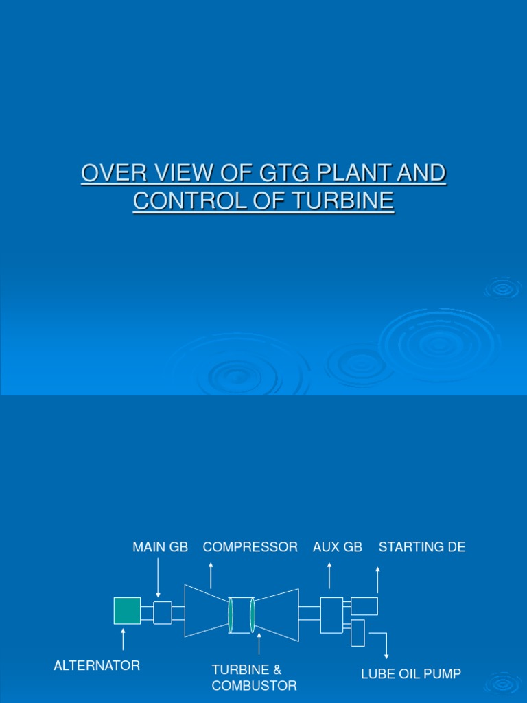 Over View of GTG Plant and Control of Turbine | PDF | Gas Turbine ...