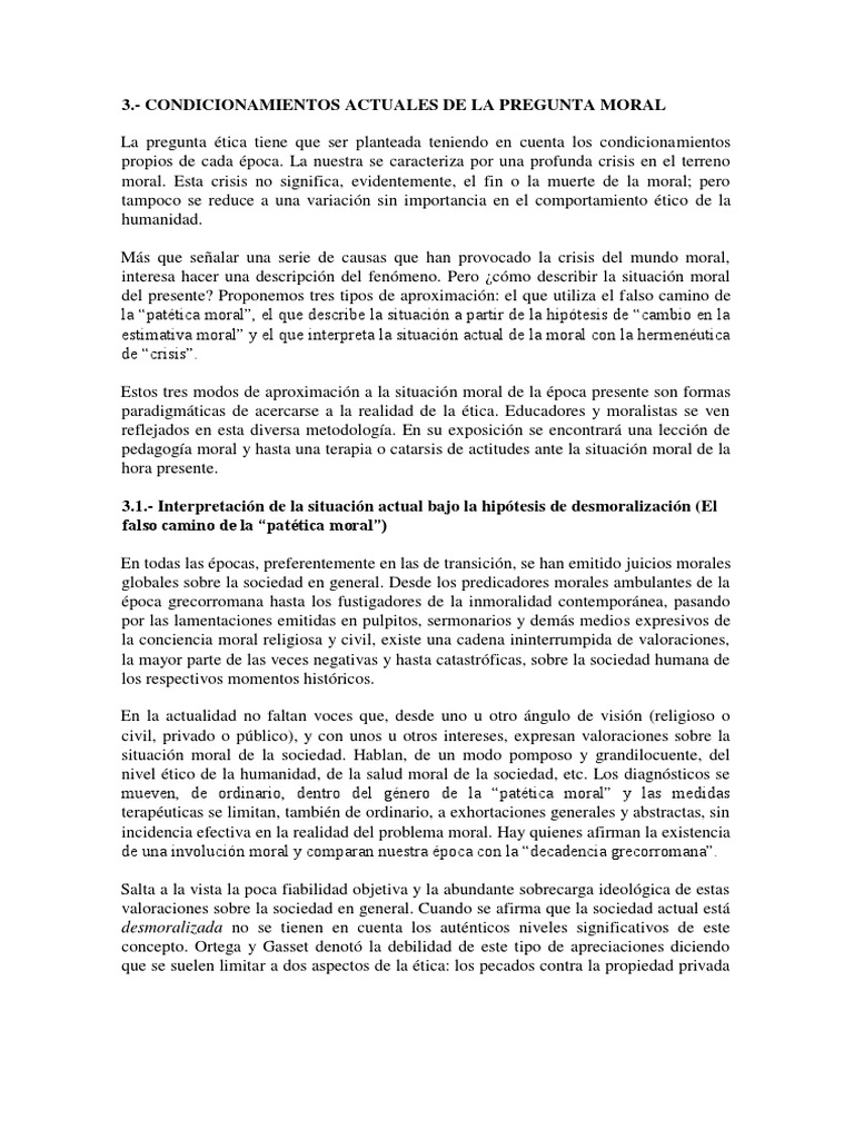 Tercer Capitulo Etica | PDF | Moralidad | Tolerancia