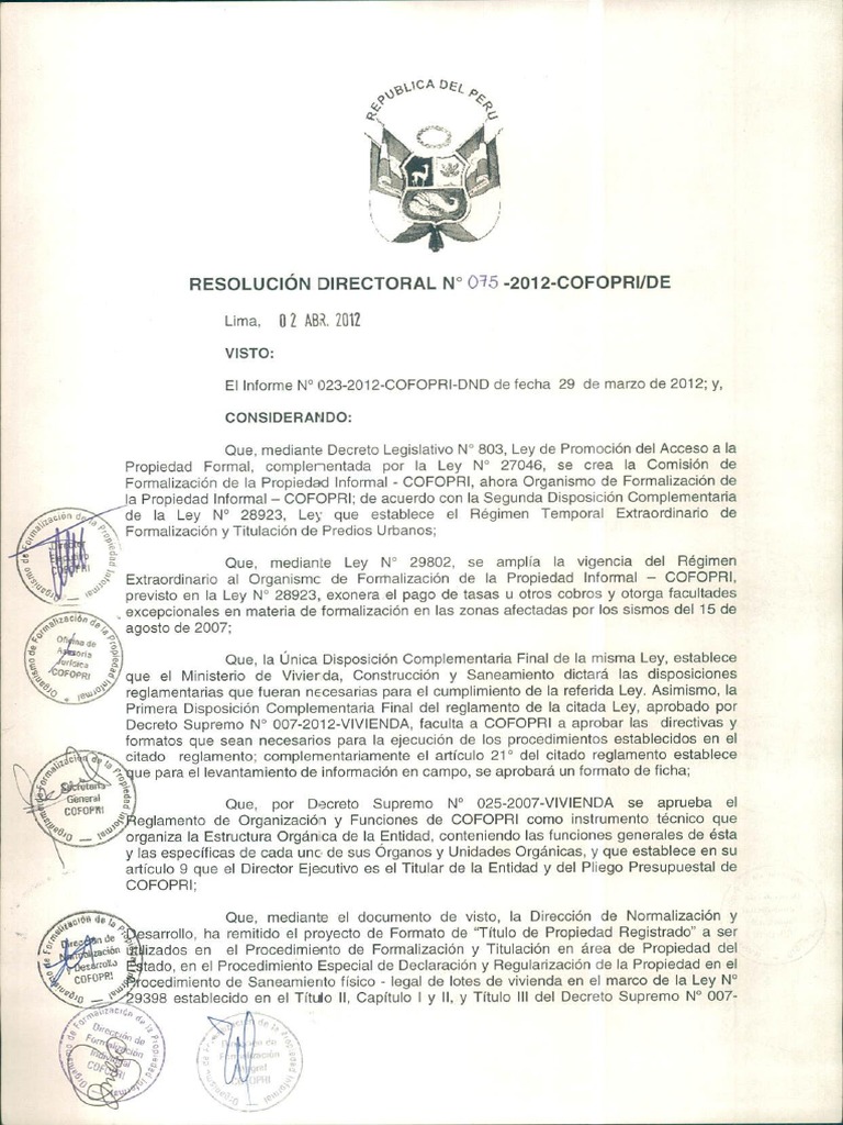 Titulo de Propiedad | PDF | Propiedad | Regulación