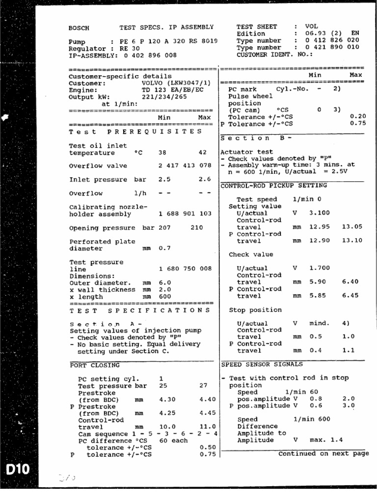 Ficha Volvo TD 123 Ec | PDF | Energía y recursos | Naturaleza