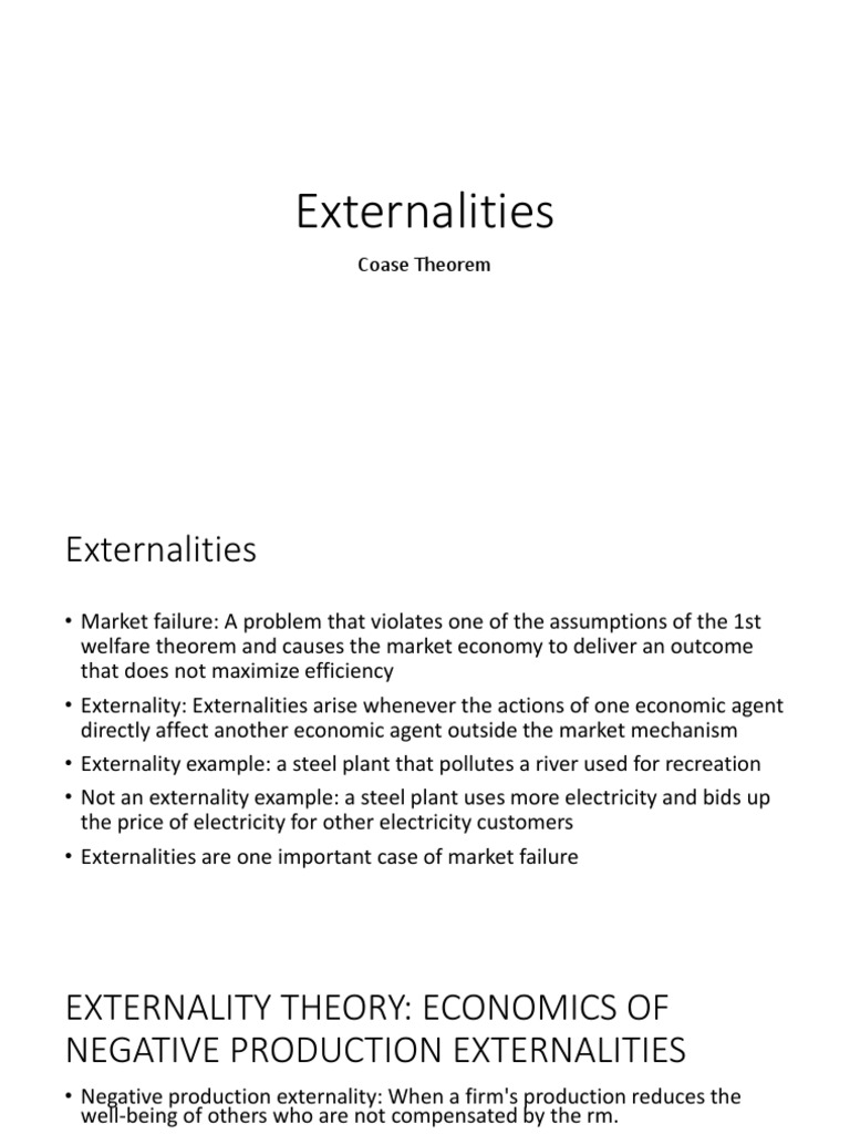 3 Externalities Coase Private 2017 | PDF | Externality | Economics