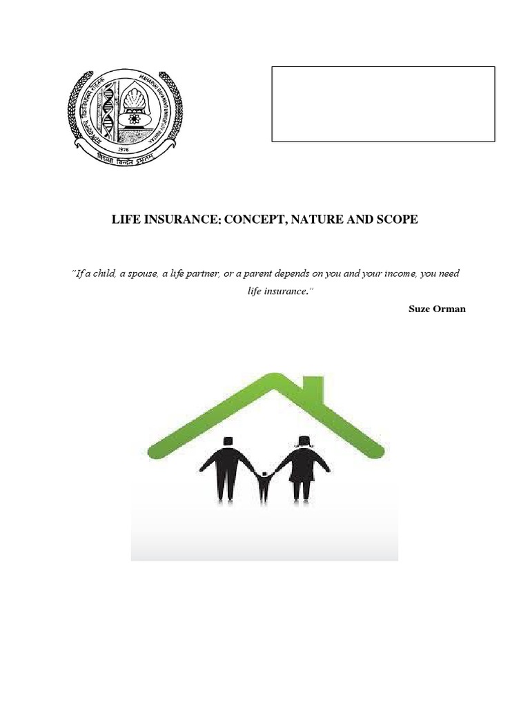 Life Insurance:: Concept, Nature and Scope | Download Free PDF | Life ...