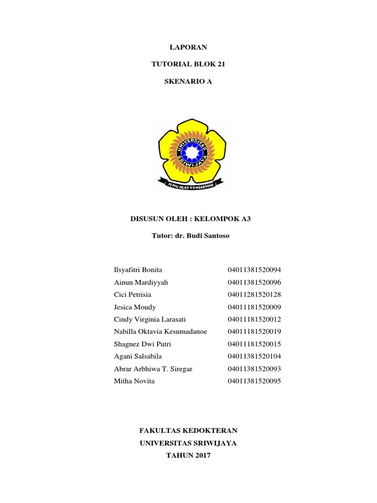 Laporan Tutorial Blok 21 Skenario A | PDF