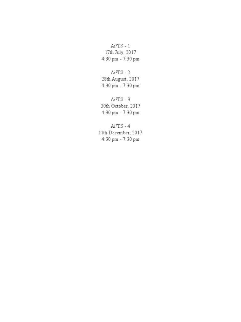 Ai²TS Event Schedule 2017 | PDF | Foreign Language Studies