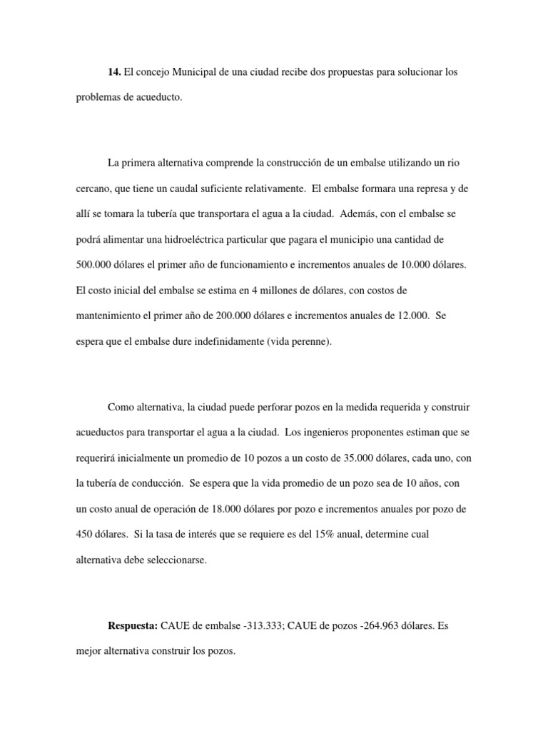 Problema 14 - Actividad Grupal - Milton Faver Plata | PDF | Reservorio ...