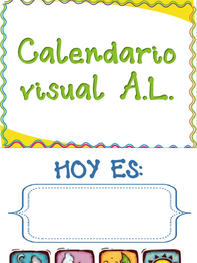 Calendario Visual A.L PDF | PDF