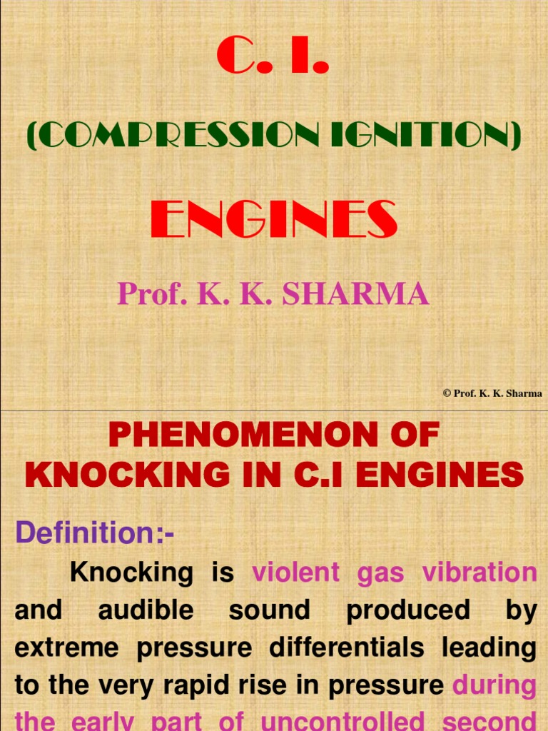 Phenomenon of Knocking | PDF | Diesel Engine | Engines