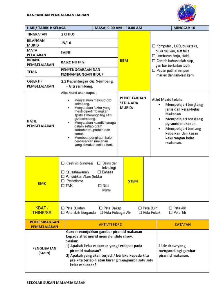 RPH Hebat Sains. | PDF