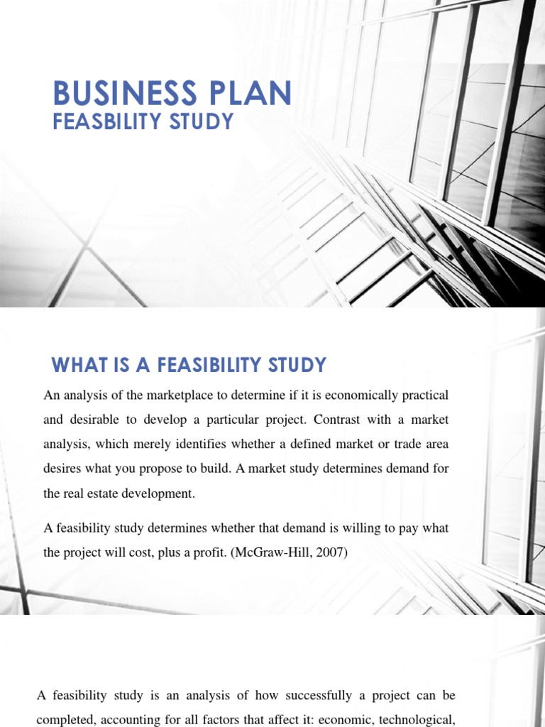 Business Plan - Feasibility Study Presentation | PDF | Feasibility ...