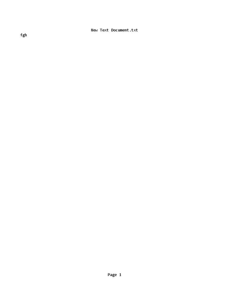 New Text Document - TXT FGH | PDF