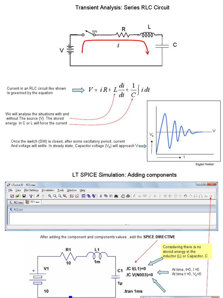 rlc1 v1 PDF | PDF | Capacitor | Spice