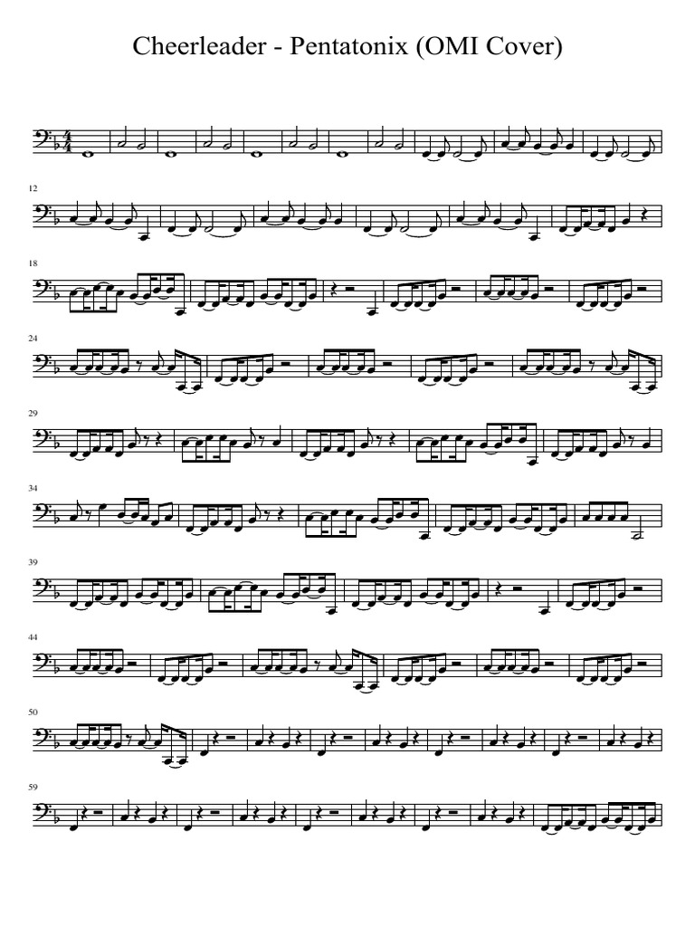 Pentatonix Cheerleader Cover | PDF