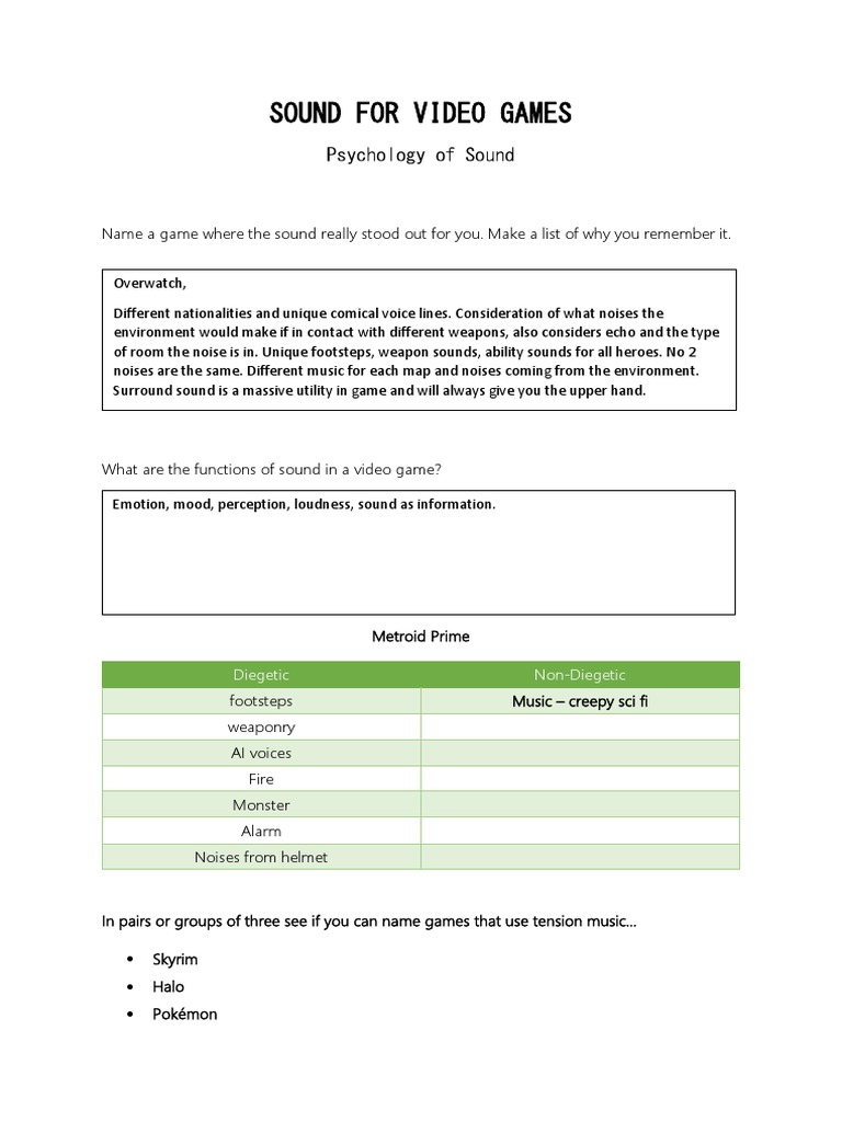 Psychology Handout | PDF