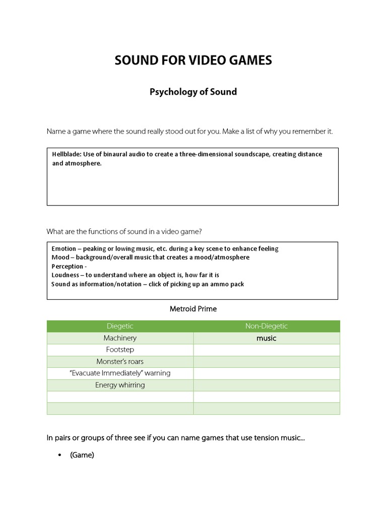 Psychology of Sound | PDF