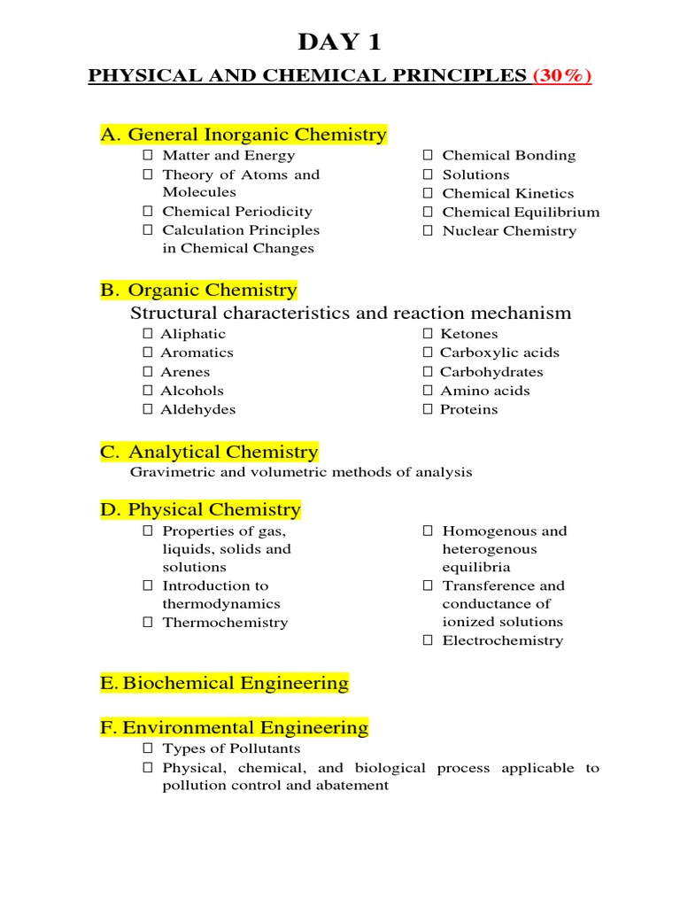 Chemical Engineering Board Exam | PDF | Chemical Reactions | Chemical ...