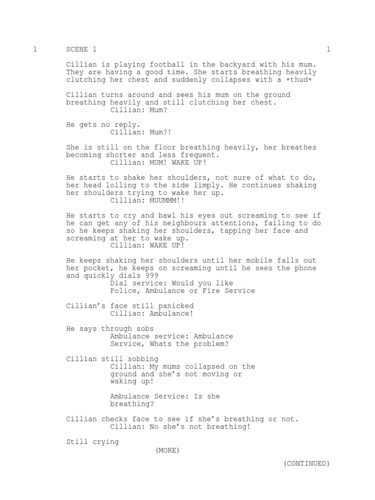 Script Defibrillator Project Scenario One | PDF