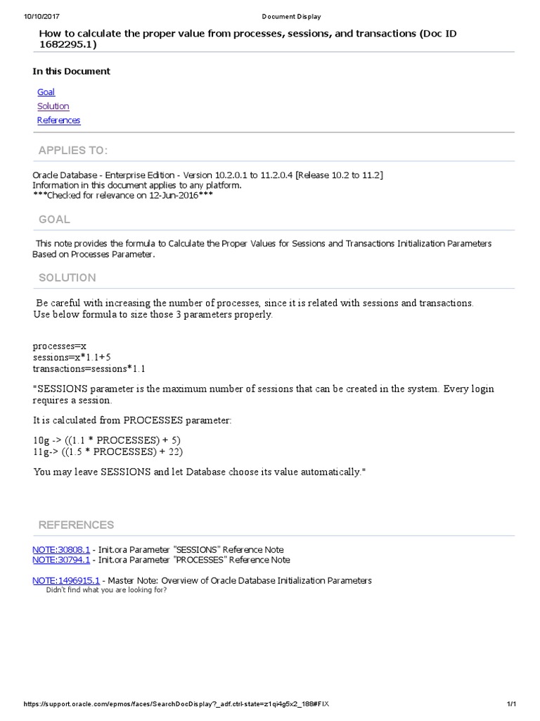 Oracle DB Session & Transaction Guide | PDF